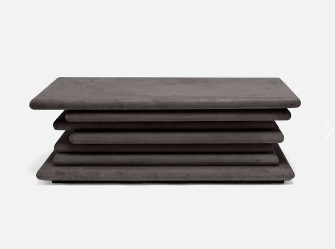 Stacked Concrete Coffee Table at Global Home – Global Home Interiors