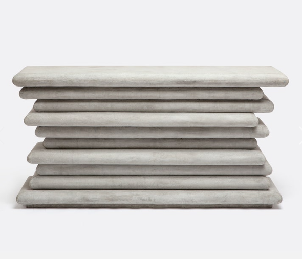 Stacked Concrete Console Table at Global Home – Global Home Interiors