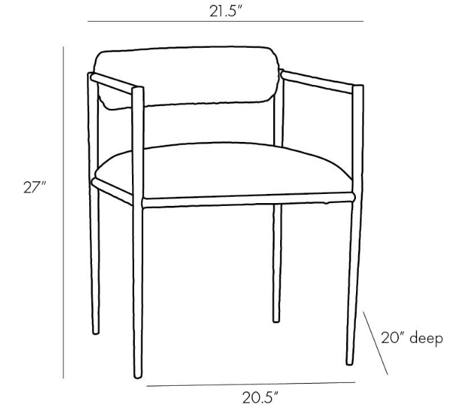 Hand-Forged Graphic Dining Chair – Global Home Interiors