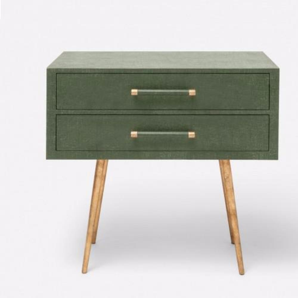 Linen Texture Double Nightstand – Global Home Interiors